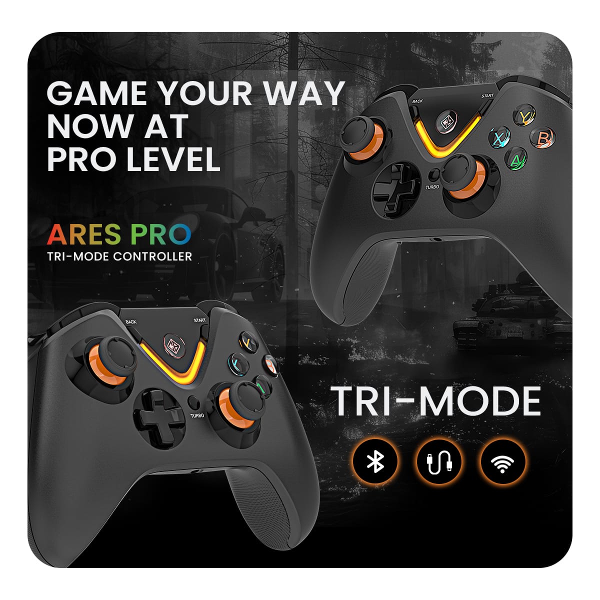 Cosmic Byte ARES Controller for PC with Magnetic Triggers - Cosmic Byte